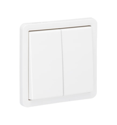 Niko Spuitwaterdichte dubbele wisselschakelaar 10 AX/250 Vac met ...