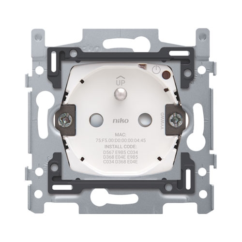 Niko Prise de courant connectée commutable avec broche de terre et ...