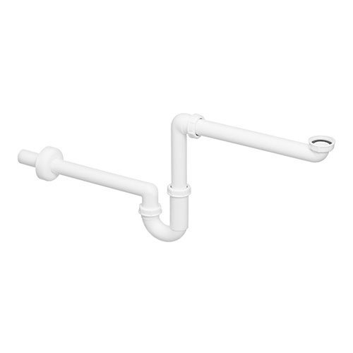 Viega siphon tubulaire 5/4" x 32 mm - gain de place, plastique blanc ...