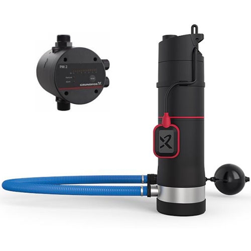 Grundfos SB 3-45 AW booster regenwaterpomp + PM2 drukregelaar GAS IT ...