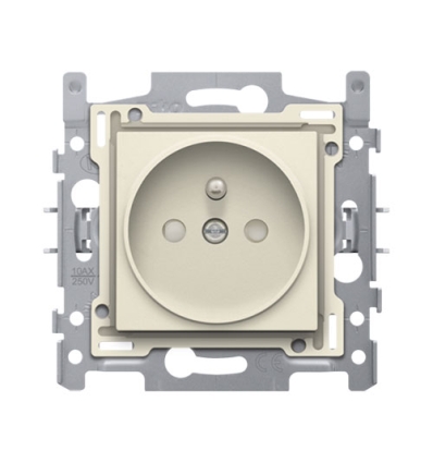 Niko Stopcontact met penaarde en beschermingsafsluiters, inbouwdiepte ...