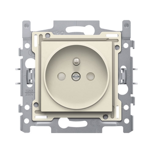 Niko Stopcontact met penaarde en beschermingsafsluiters, inbouwdiepte ...