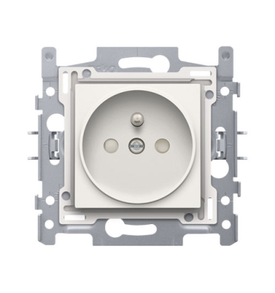 Niko Stopcontact met penaarde en beschermingsafsluiters, inbouwdiepte ...