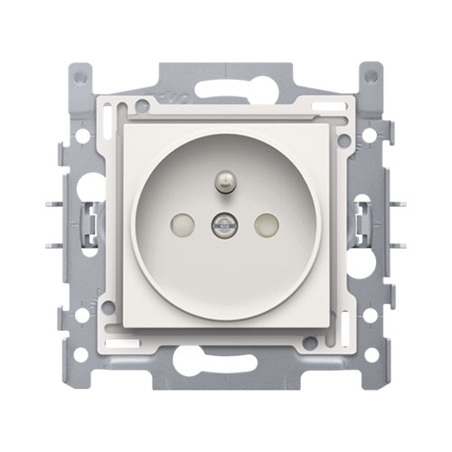 Niko Stopcontact met penaarde en beschermingsafsluiters, inbouwdiepte ...